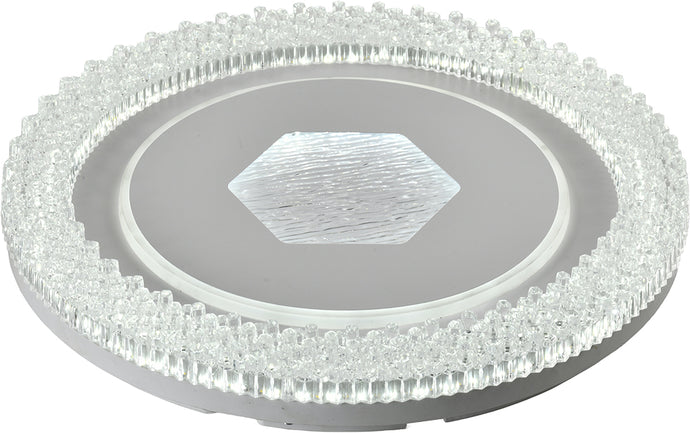 Hexagon Crystal-Edge CCT Switchable LED Ceiling Light – Alostoura Lighting