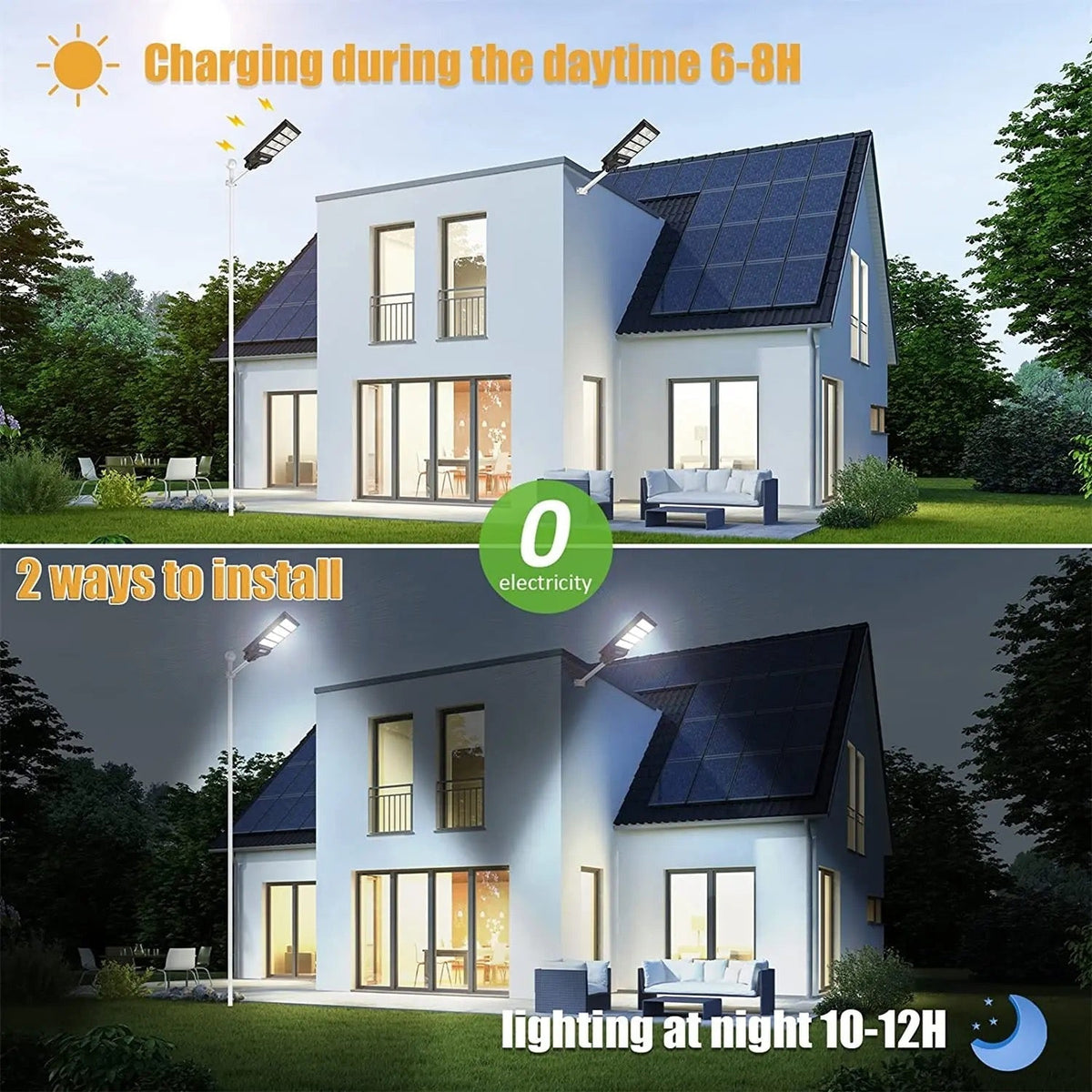 High Power Solar Panels Lighting Solar Street Lights All Wattage Ip65 ...